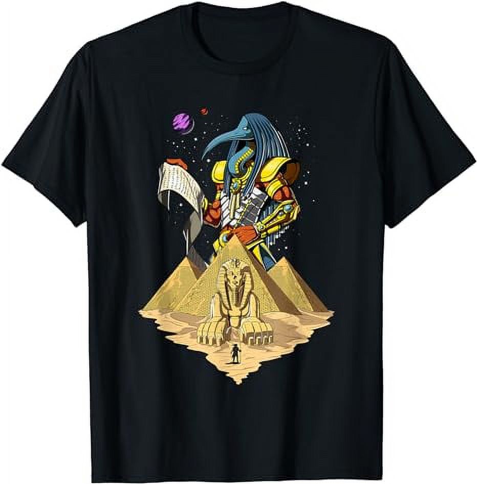 Egyptian God Thoth Egyptian Pyramids Ancient Egypt Mythology T-Shirt ...