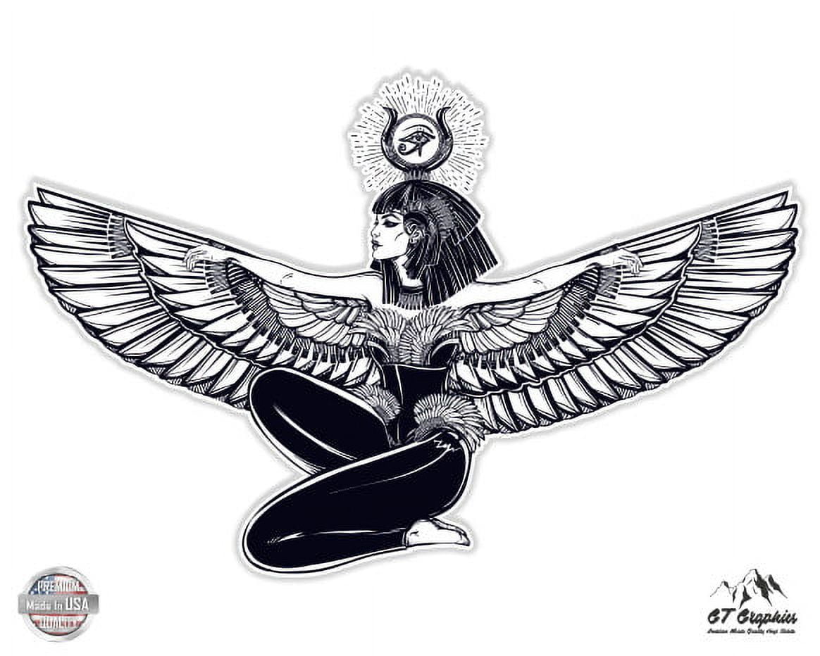 Egyptian Goddess Isis - 3" Vinyl Sticker - For Car Laptop I-Pad Phone ...
