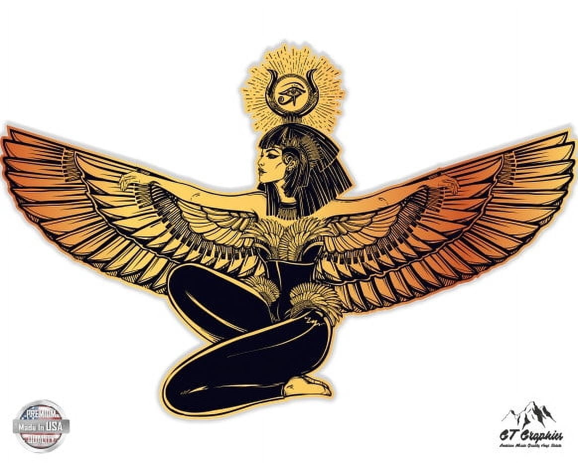 Egyptian Goddess Isis Beautiful - 12" Vinyl Sticker Waterproof Decal ...