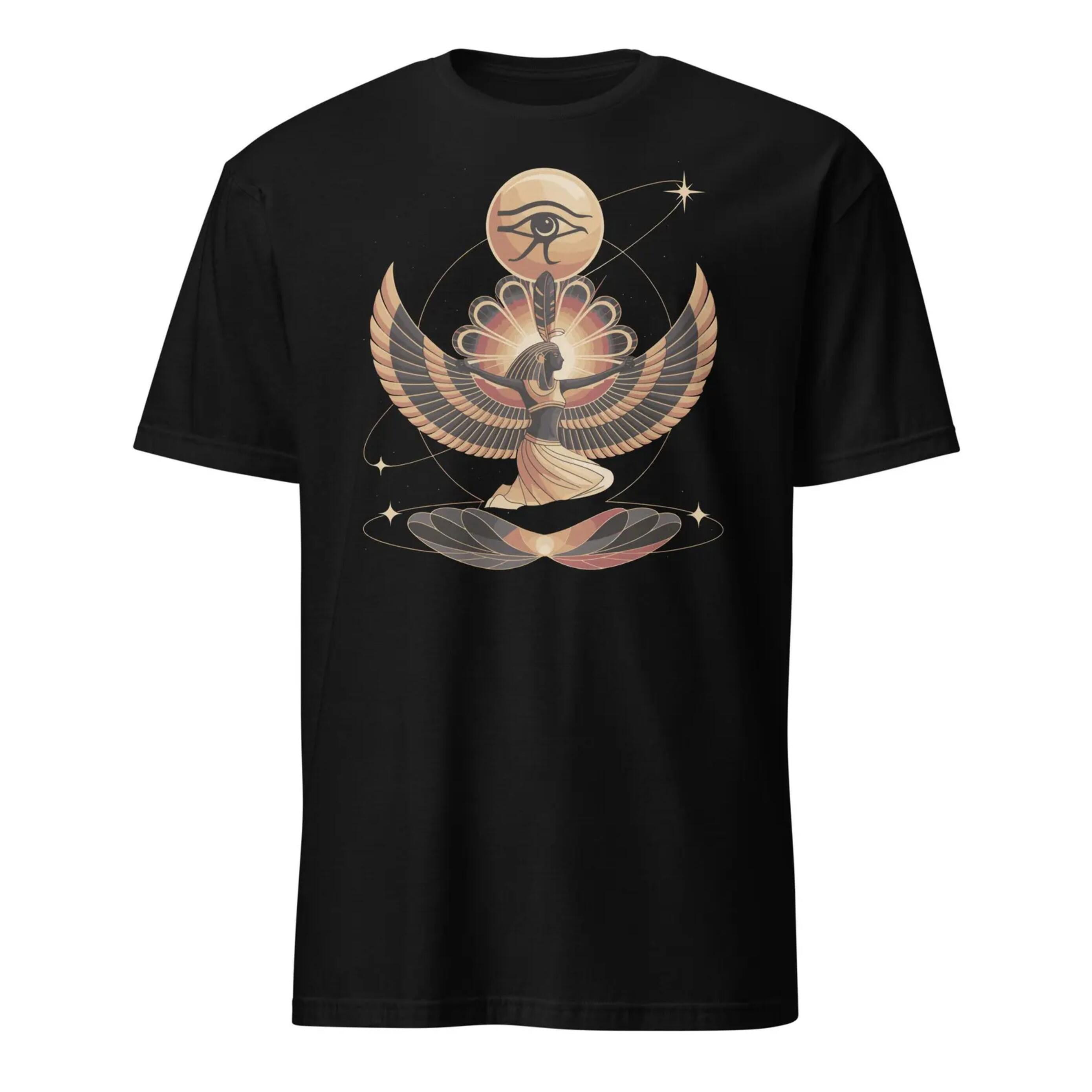 Egyptian Goddess Maat Shirt – Eye of Horus Sun Tee – Ancient Egypt Spiritual Symbolism Art ...