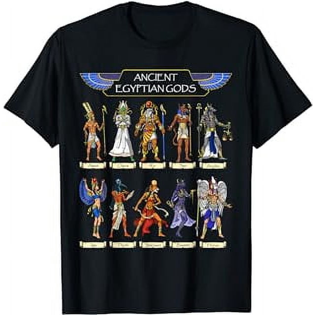 Egyptian Gods Ancient Mythology Pharaoh Anubis Thoth Horus T-Shirt - Walmart.com