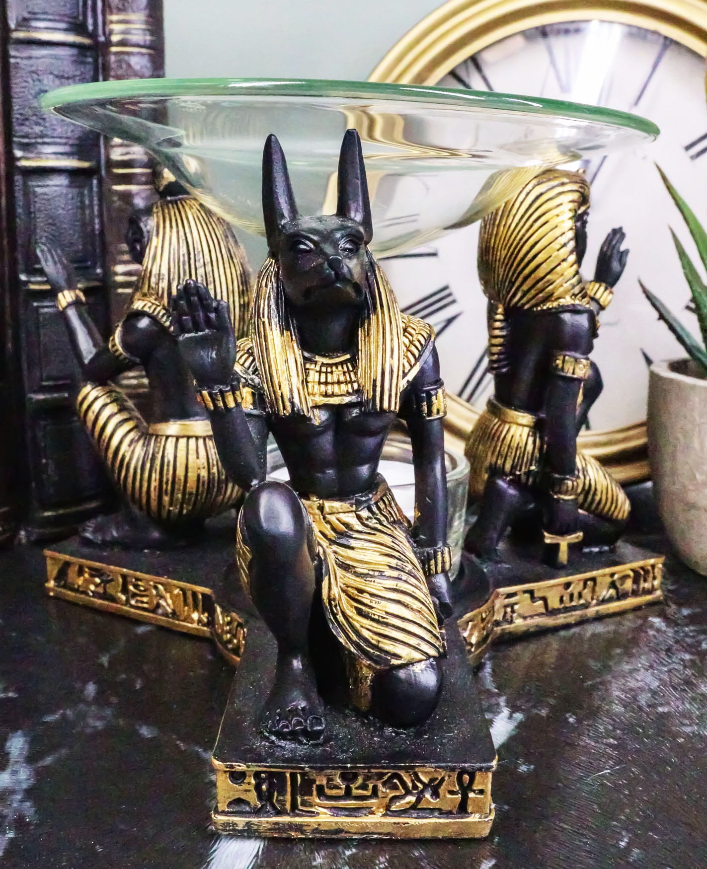 Egyptian Gods Horus Anubis And Pharaoh Candle Heat Oil Tart Scent ...
