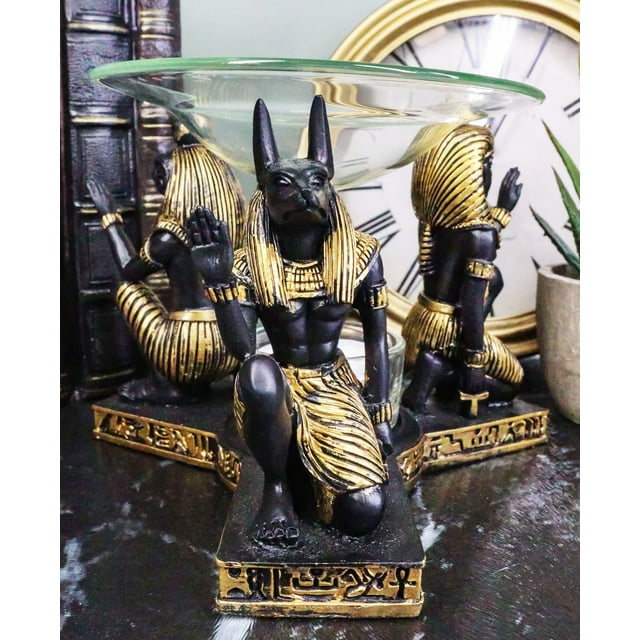 Egyptian Gods Horus Anubis And Pharaoh Candle Heat Oil Tart Scent ...