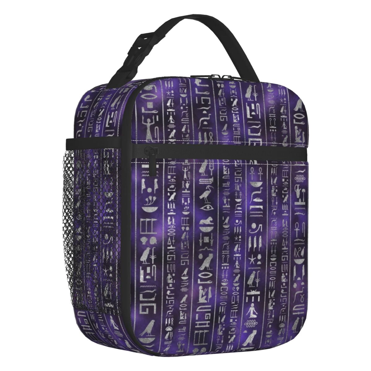Egyptian Hieroglyphics Insulated Lunch Tote Bag Ancient Egypt Symbol ...