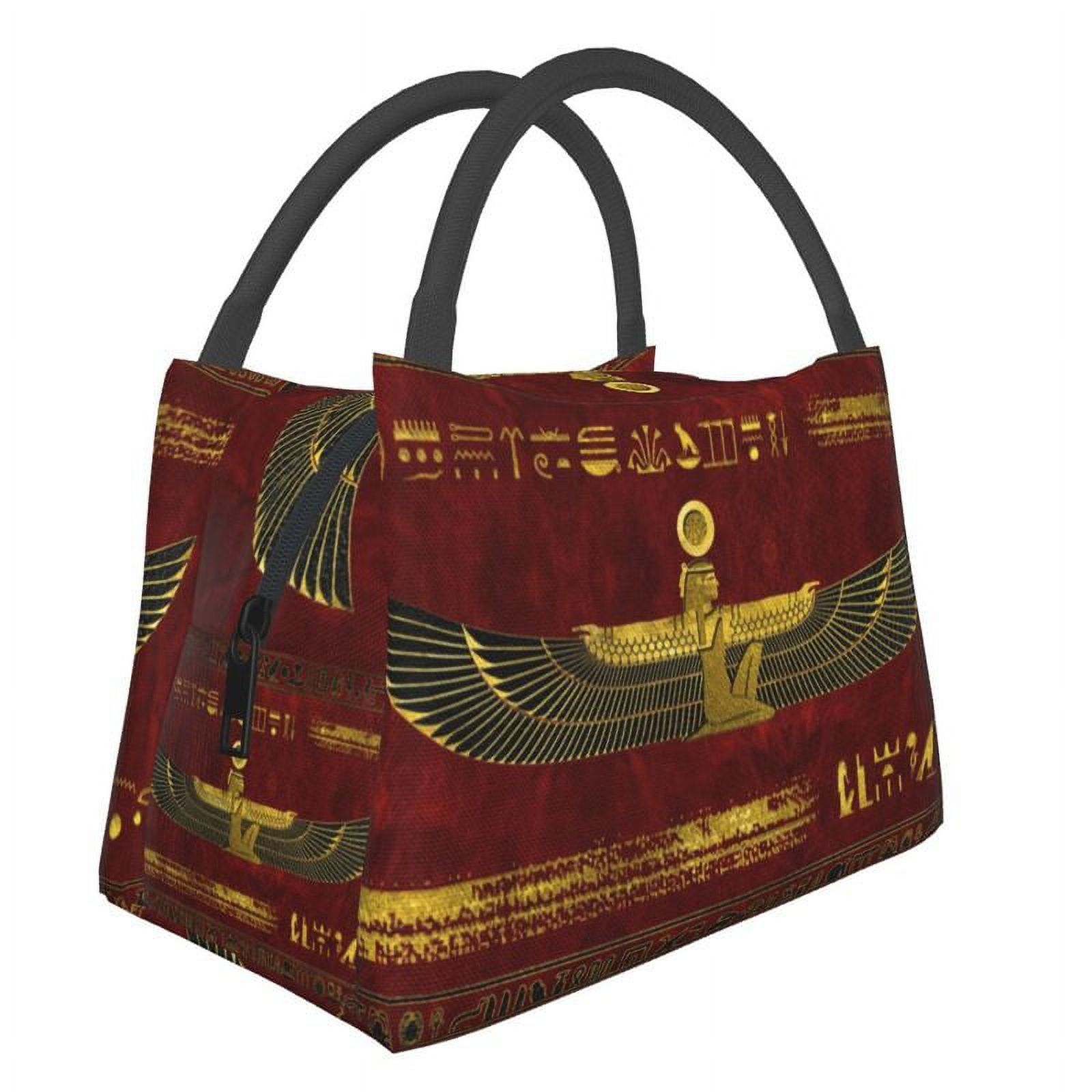Egyptian Hieroglyphs Insulated Lunch Bag for Office Ancient Egypt ...