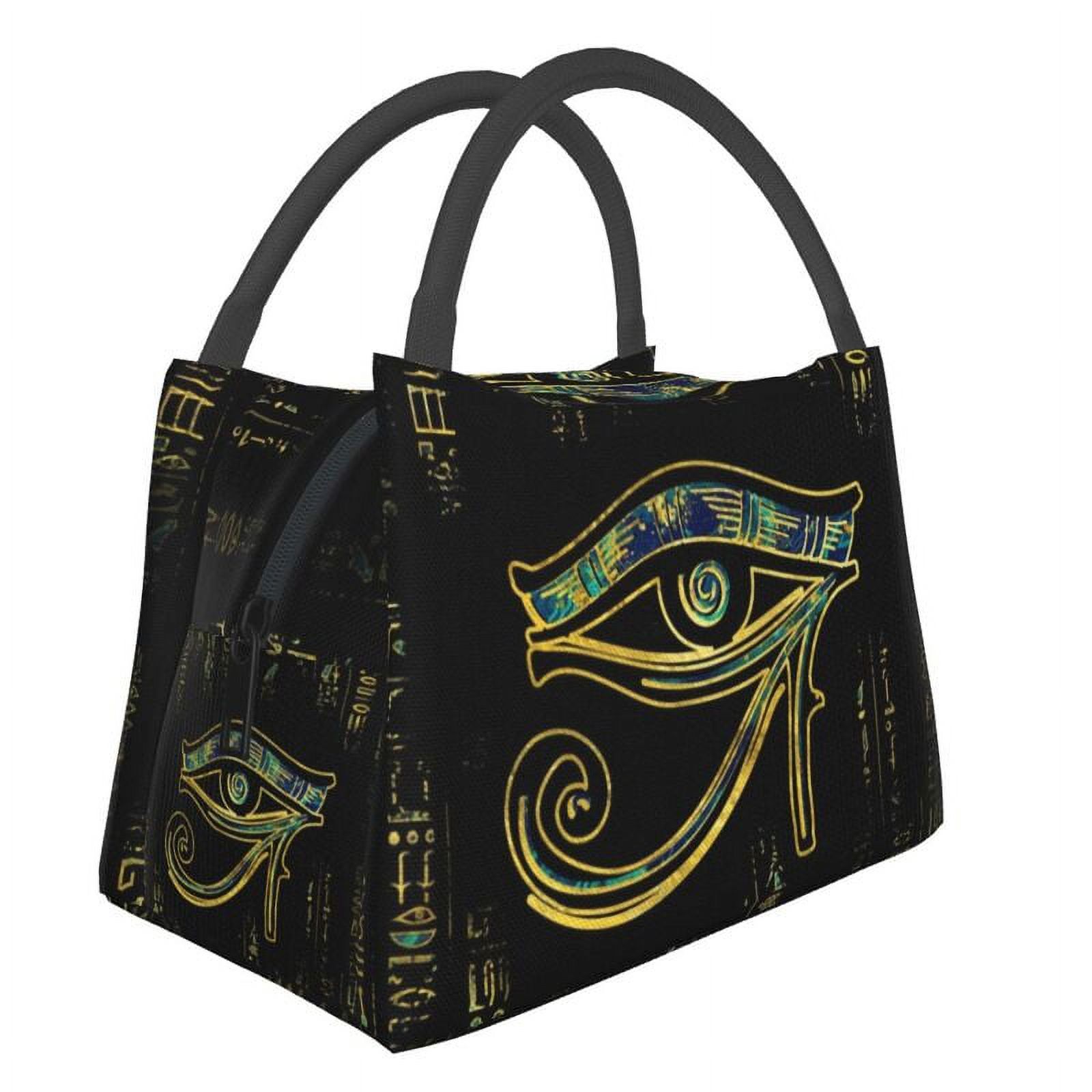 Egyptian Hieroglyphs Insulated Lunch Bag for Office Ancient Egypt ...