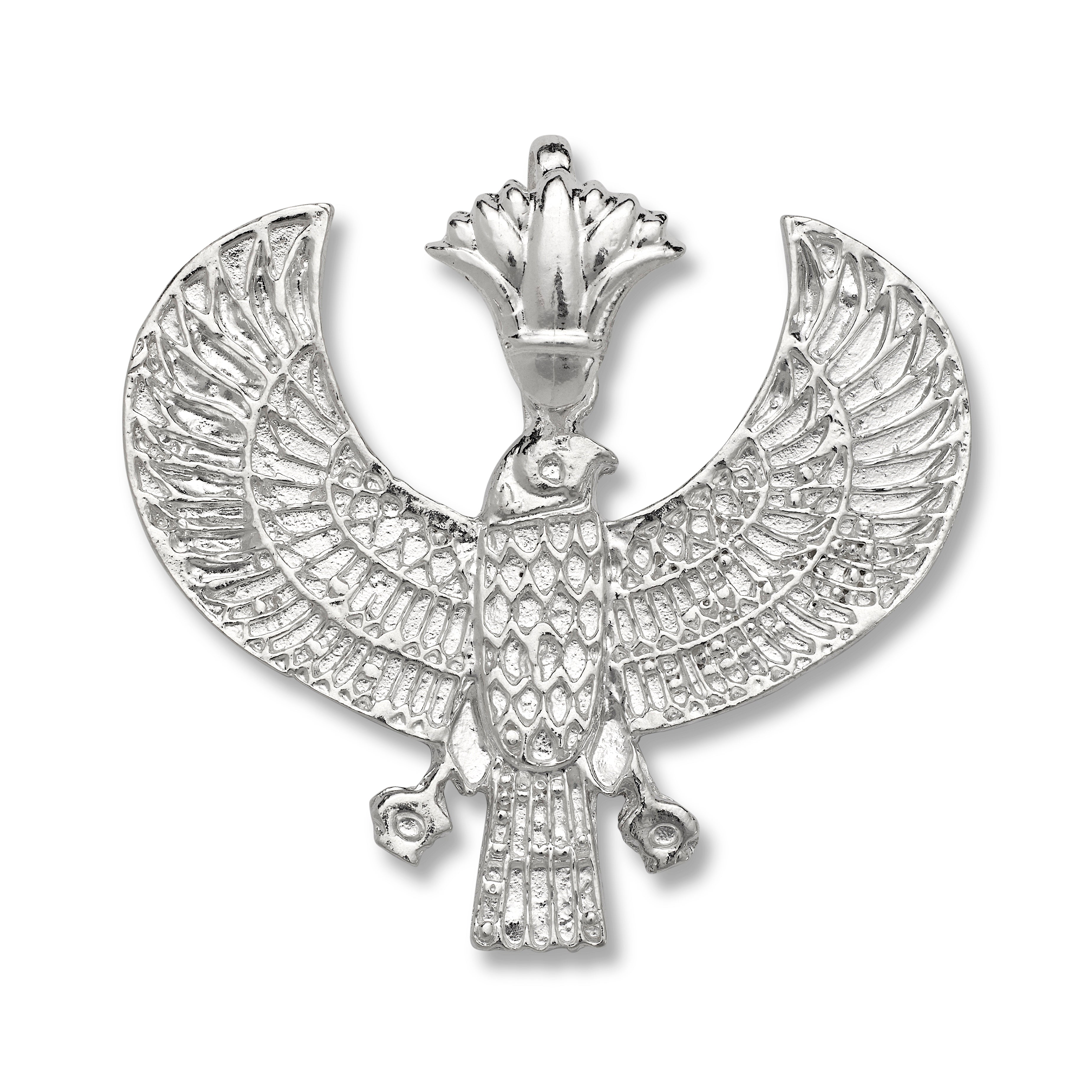 Egyptian Horus Falcon Bird .925 Sterling Silver Pendant - Walmart.com