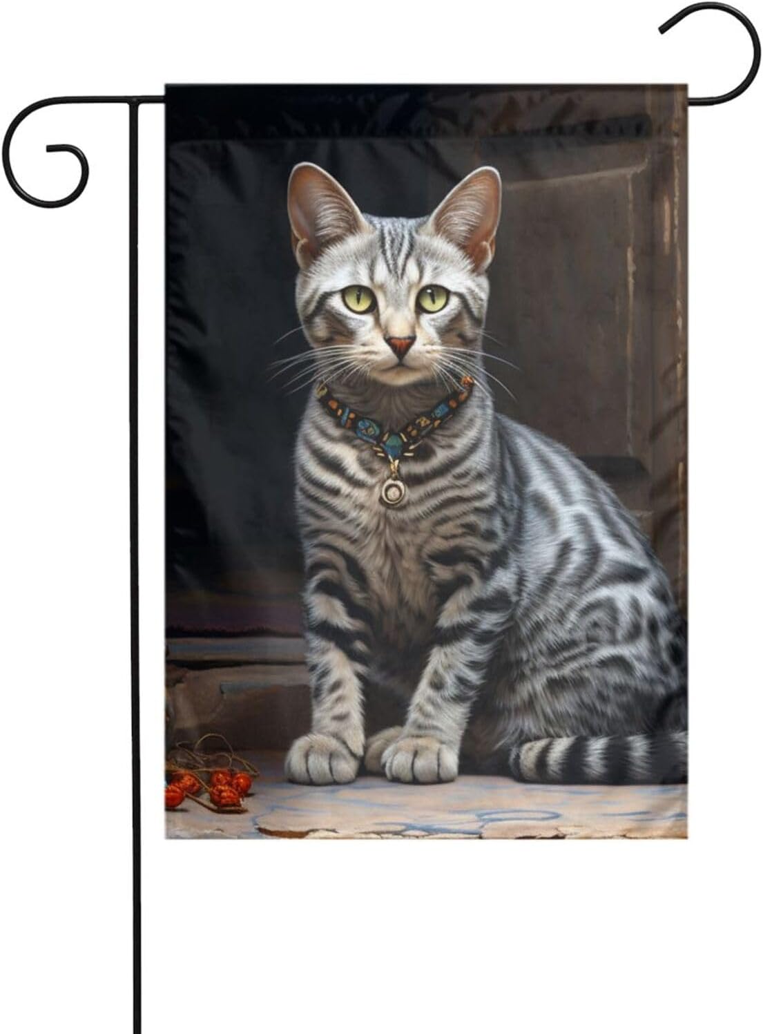 Egyptian_Mau Garden Flags Double Sided,Garden Flags for All Seasons ...