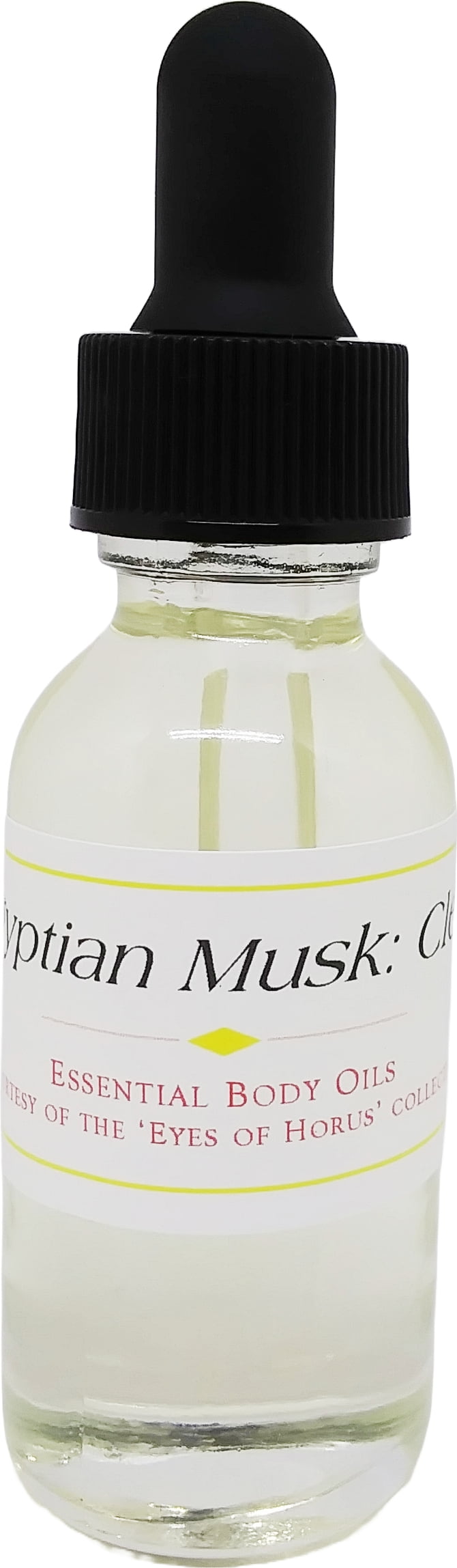Egyptian Musk: Clear Scented Body Oil Fragrance [Glass Dropper Top ...