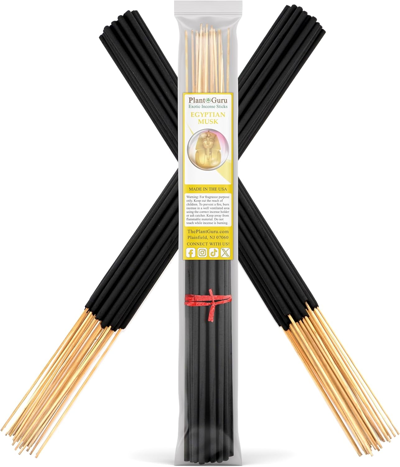 Egyptian Musk Exotic Incense Sticks Jumbo 19 Inch Long - Bulk 1 Bundle ...