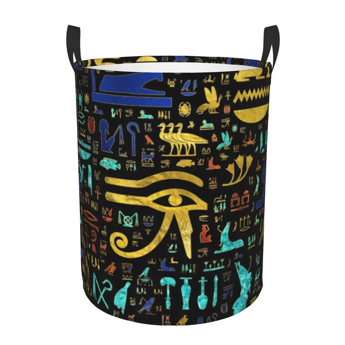 Egyptian Mut Symbol Laundry Basket Foldable Ancient Egypt Clothes Toy ...