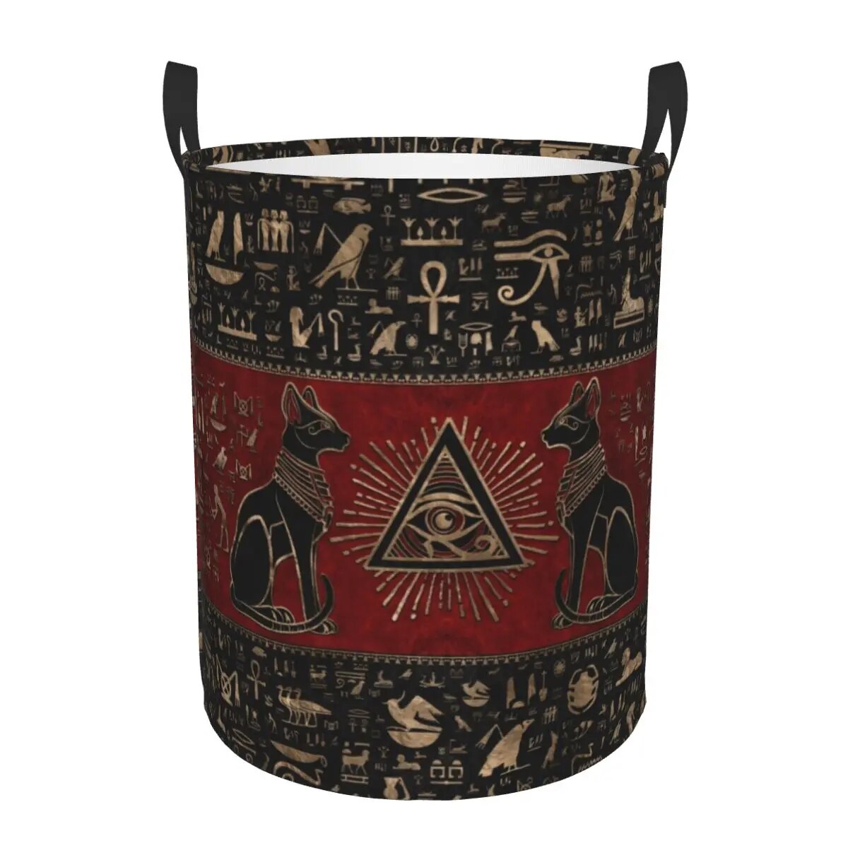 Egyptian Mut Symbol Laundry Basket Foldable Ancient Egypt Clothes Toy ...