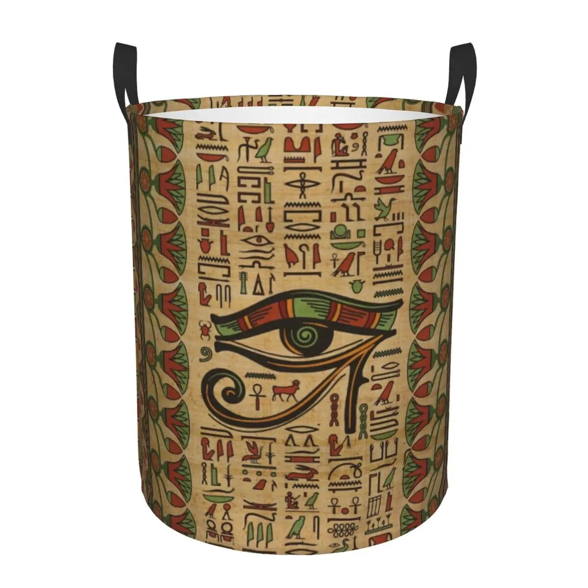 Egyptian Mut Symbol Laundry Basket Foldable Ancient Egypt Clothes Toy ...