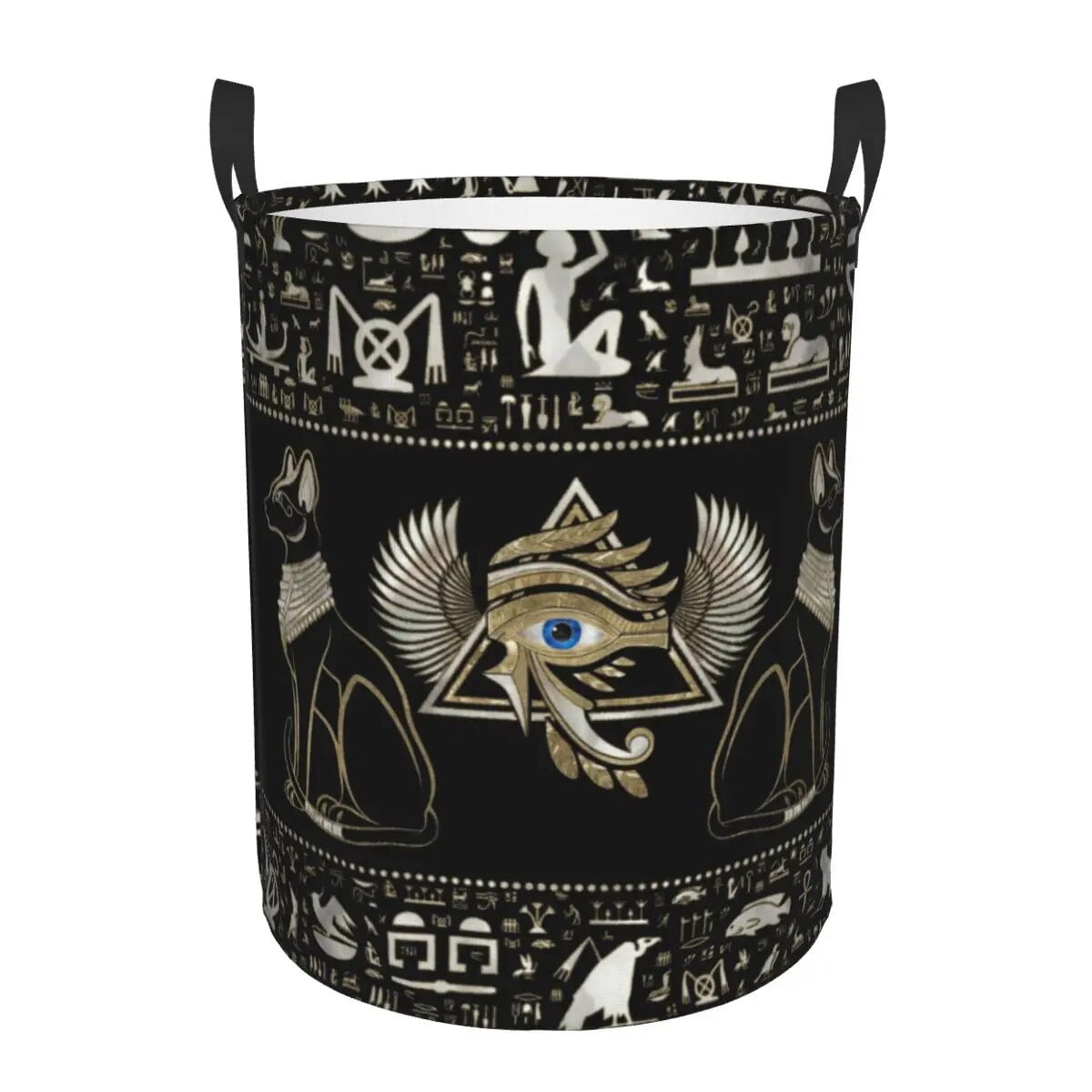 Egyptian Mut Symbol Laundry Basket Foldable Ancient Egypt Clothes Toy ...
