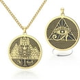 Egyptian Mythology Necklace Stainless Steel Anubis Eye of Horus Pendant ...