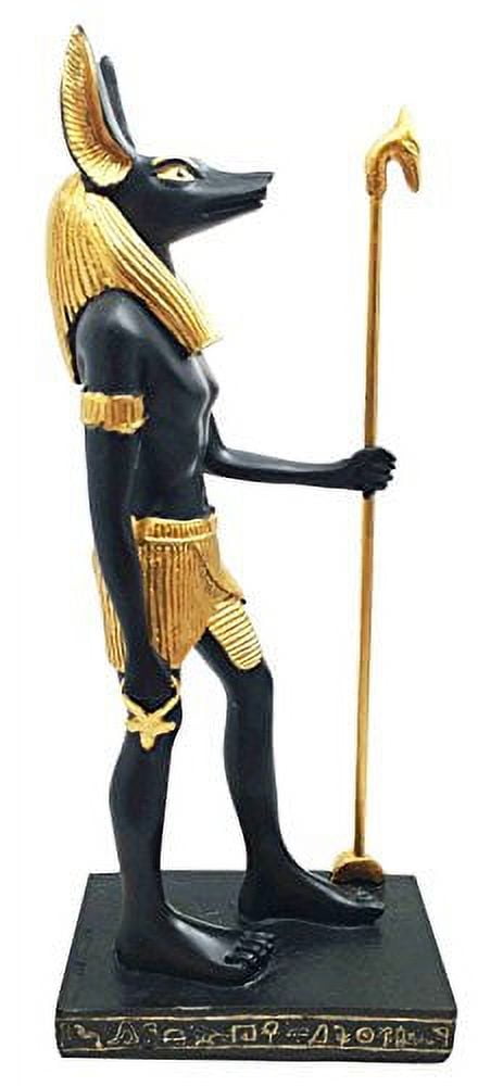 Egyptian Mythology Standing Anubis With Staff Figurine Deity of ...