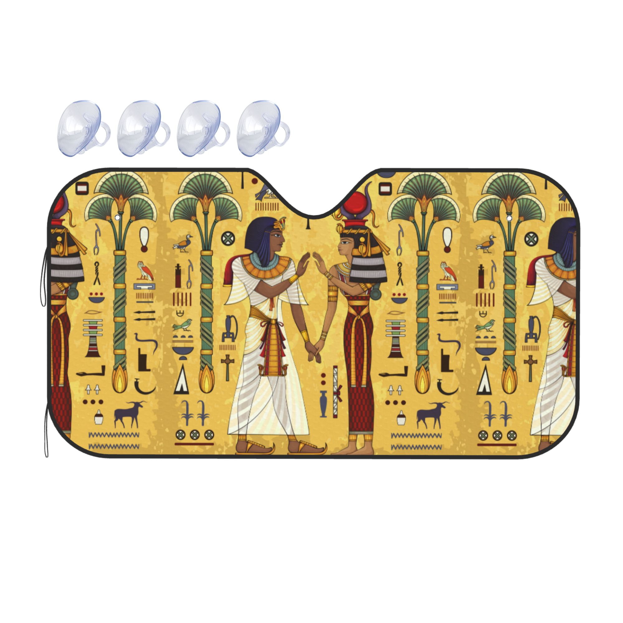 Egyptian MythologyAncient Culture Sing and Symbol 1-Piece Car Front ...