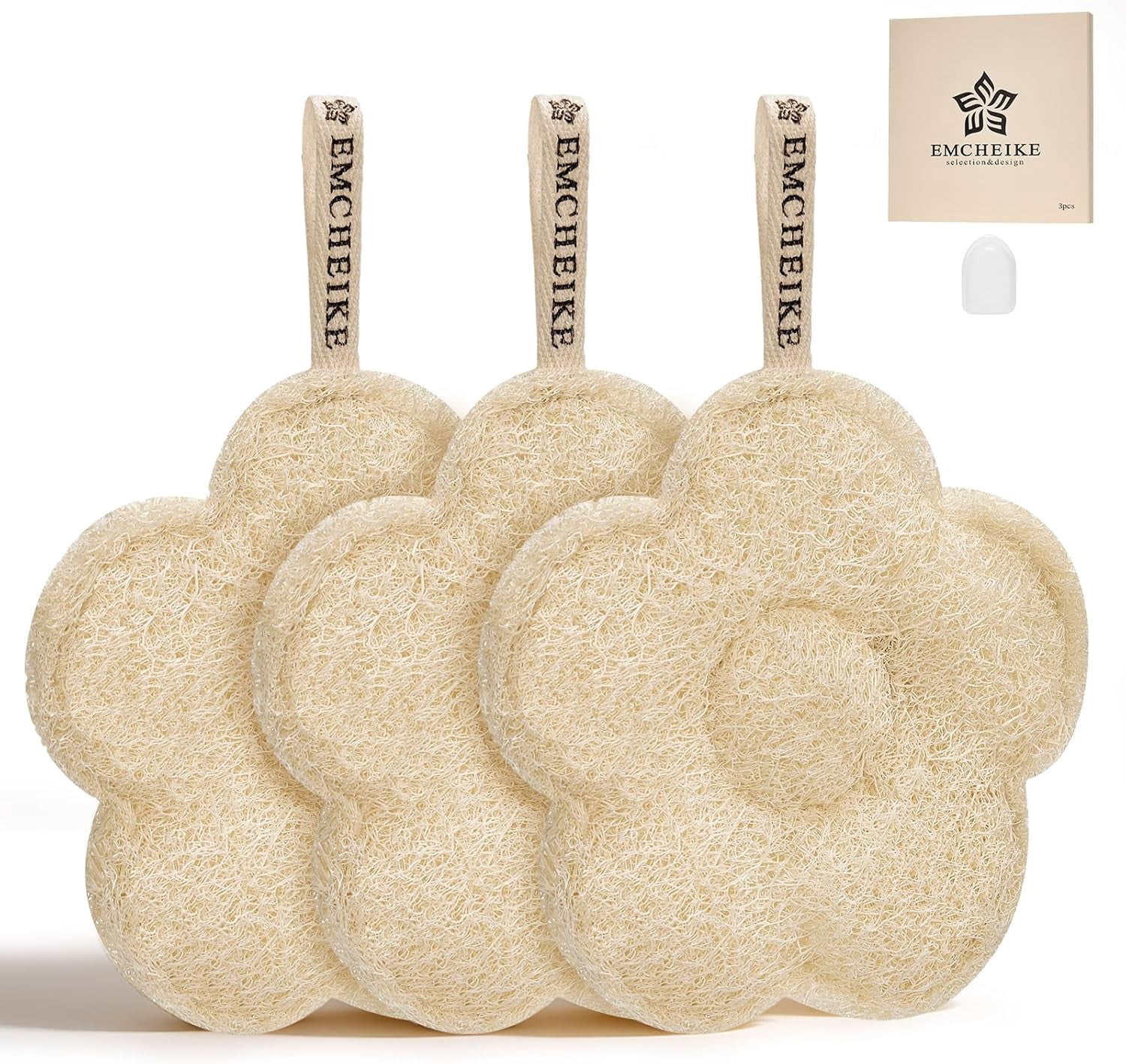 Egyptian Natural Loofah Bath Body Scrubber, Exfoliating Loofah Sponge ...