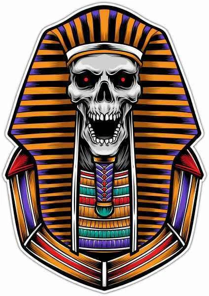 Egyptian Pharaoh Sphinx Skull Egypt Car Stickerphone Decal Water Bottle ...