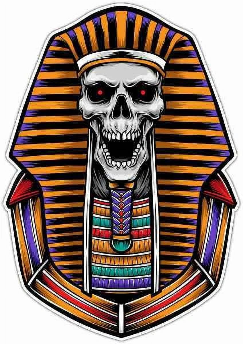 Egyptian Pharaoh Sphinx Skull Egypt Car Stickerphone Decal Water Bottle ...