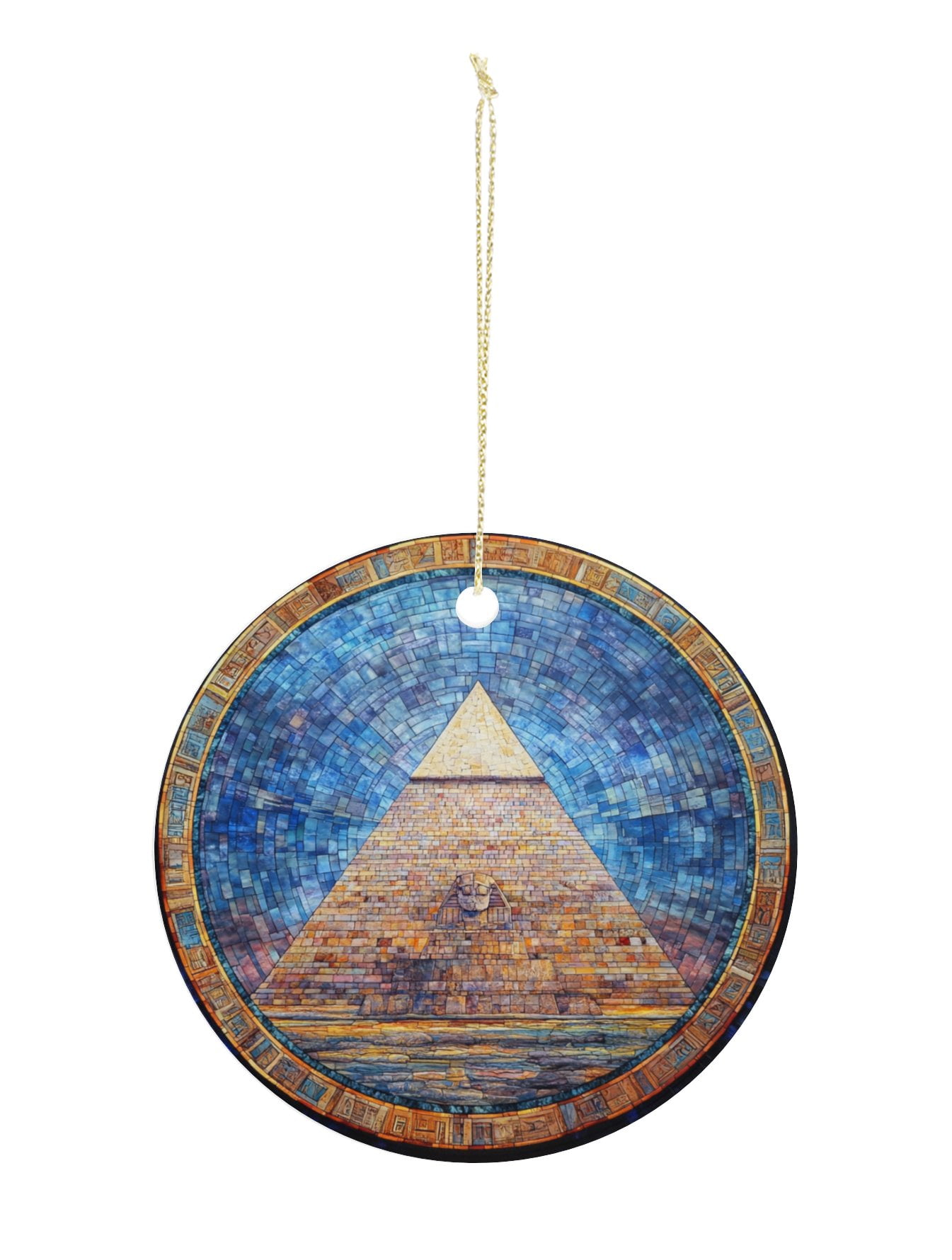 Egyptian Pyramid Christmas ornament, Christmas decoration, holiday ...