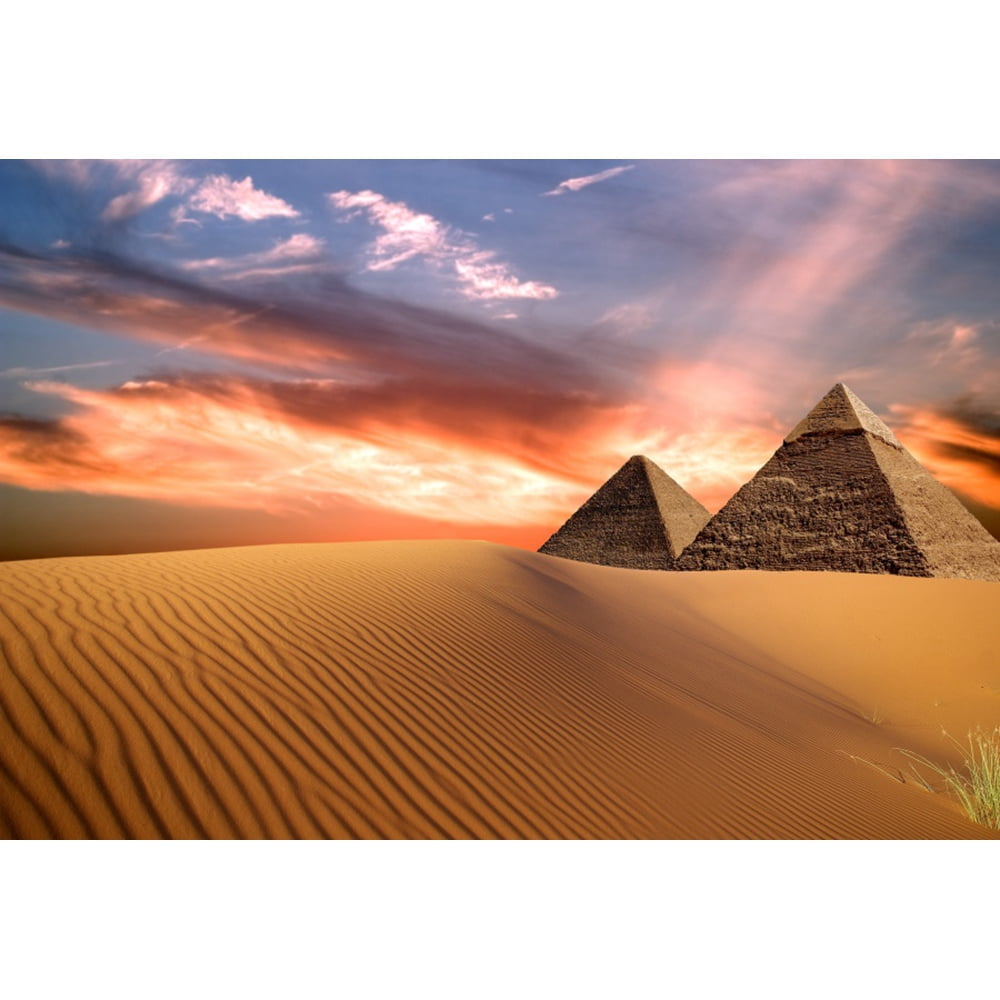 Egyptian Pyramids Backdrop Egypt Ancient Architecture Ruins Natural ...