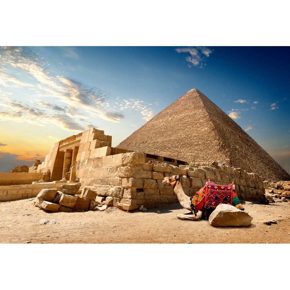 Egyptian Pyramids Backdrop Egypt Ancient Architecture Ruins Natural ...