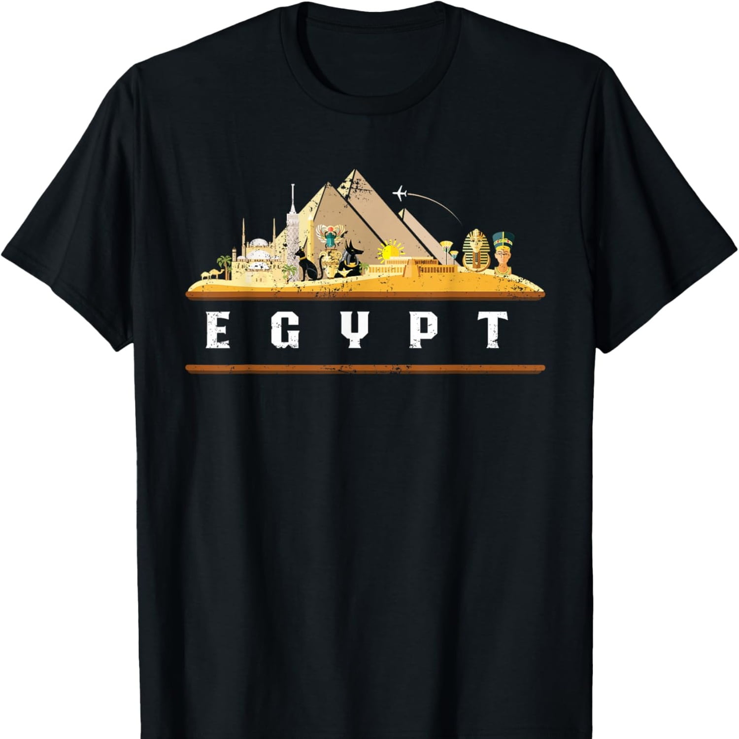 Egyptian Pyramids Gift Idea Egyptian Culture T-S1Hirt Black UniS1ex ...