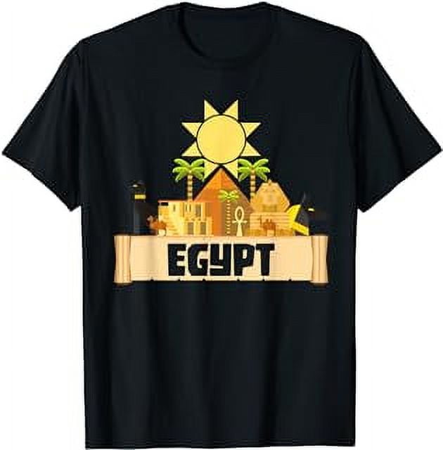 Egyptian Pyramids North Africa Ancient Egypt T-Shirt - Walmart.com