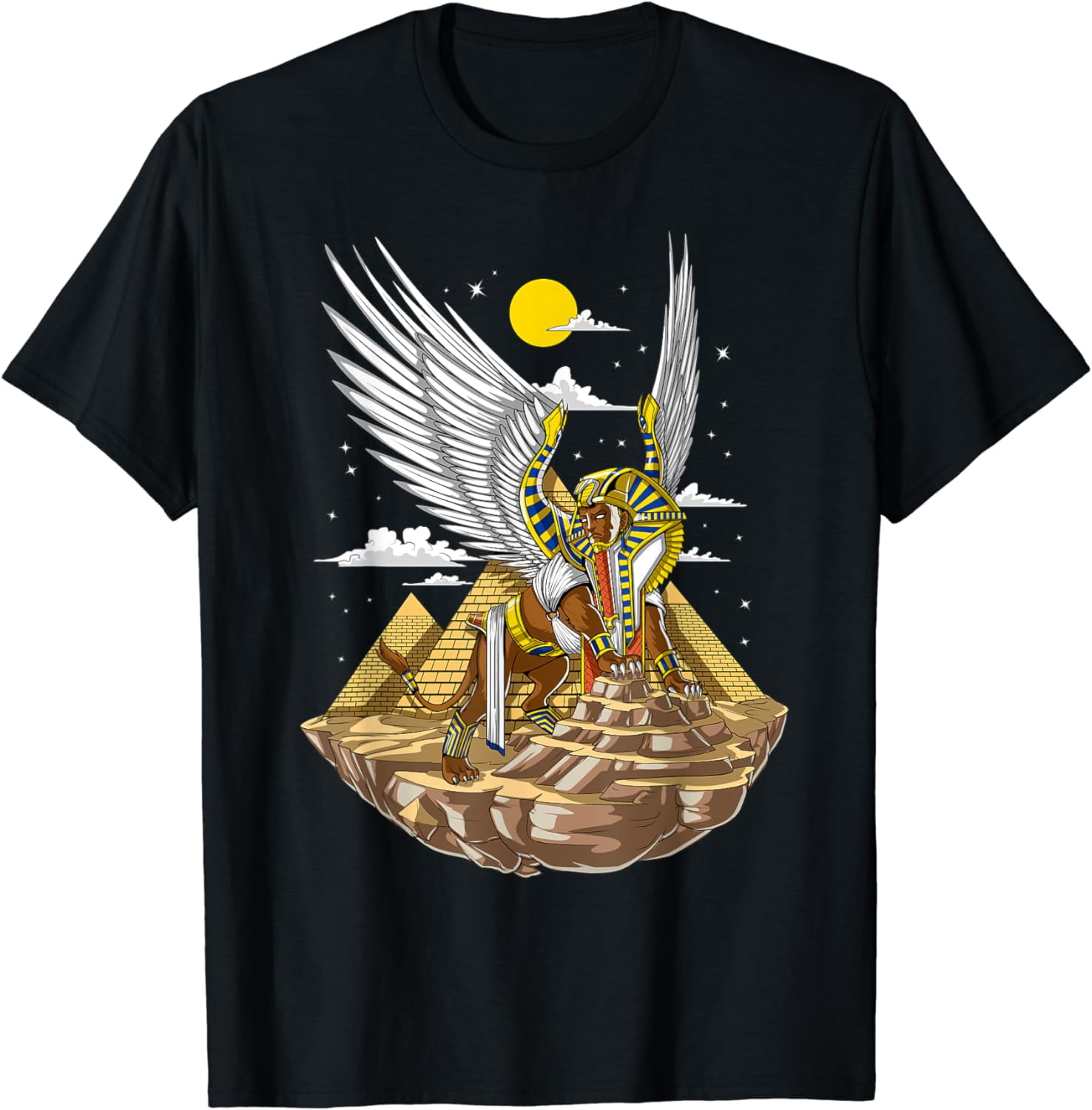 Egyptian Pyramids Sphinx Pharaoh God Egyptian Mythology T-Shirt - Walmart.com