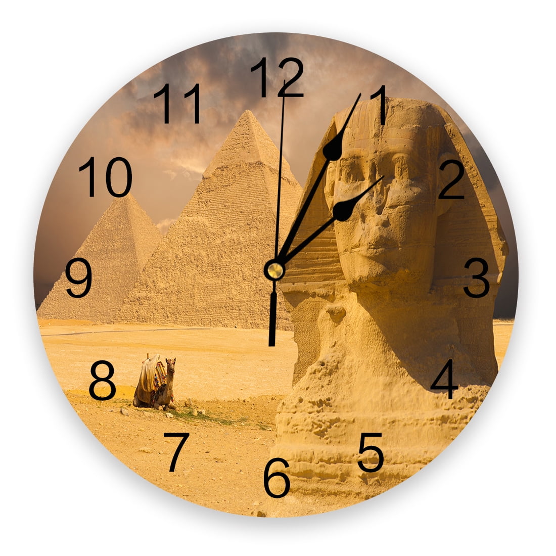 Egyptian Pyramids Wall Clock Kitchen Home Living Room rative Kitchen ...