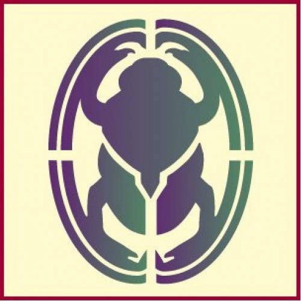 Egyptian Scarab Stencil - Hieroglyphics Classic Egyptian Symbol ...