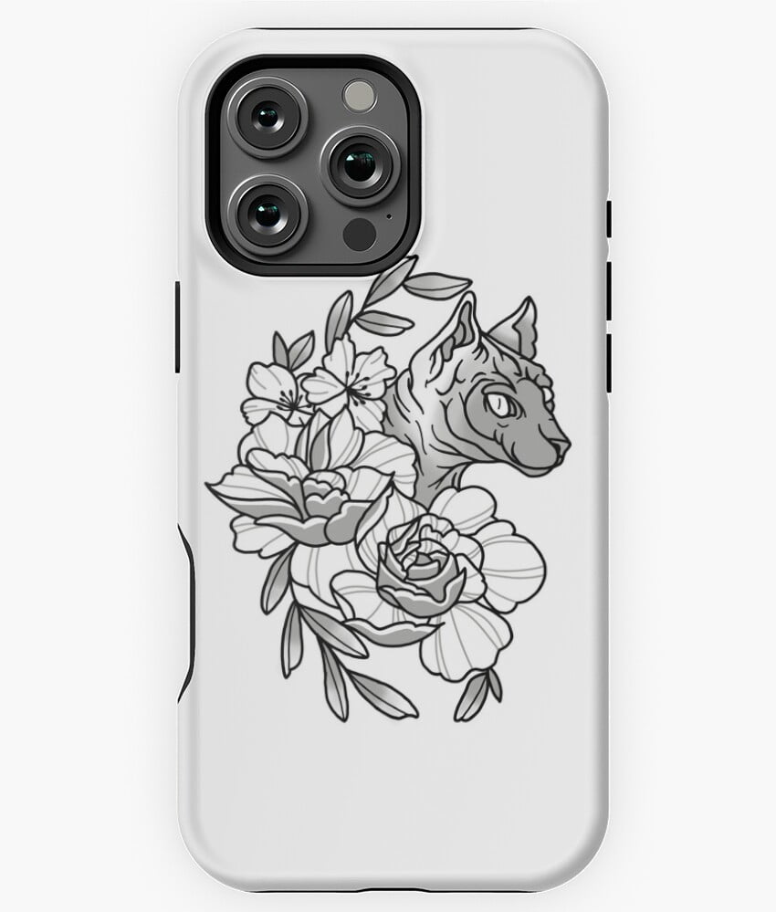 Egyptian Sphinx Cat Ancient Art Phone Case for iPhone 16 15 14 13 12 11 ...