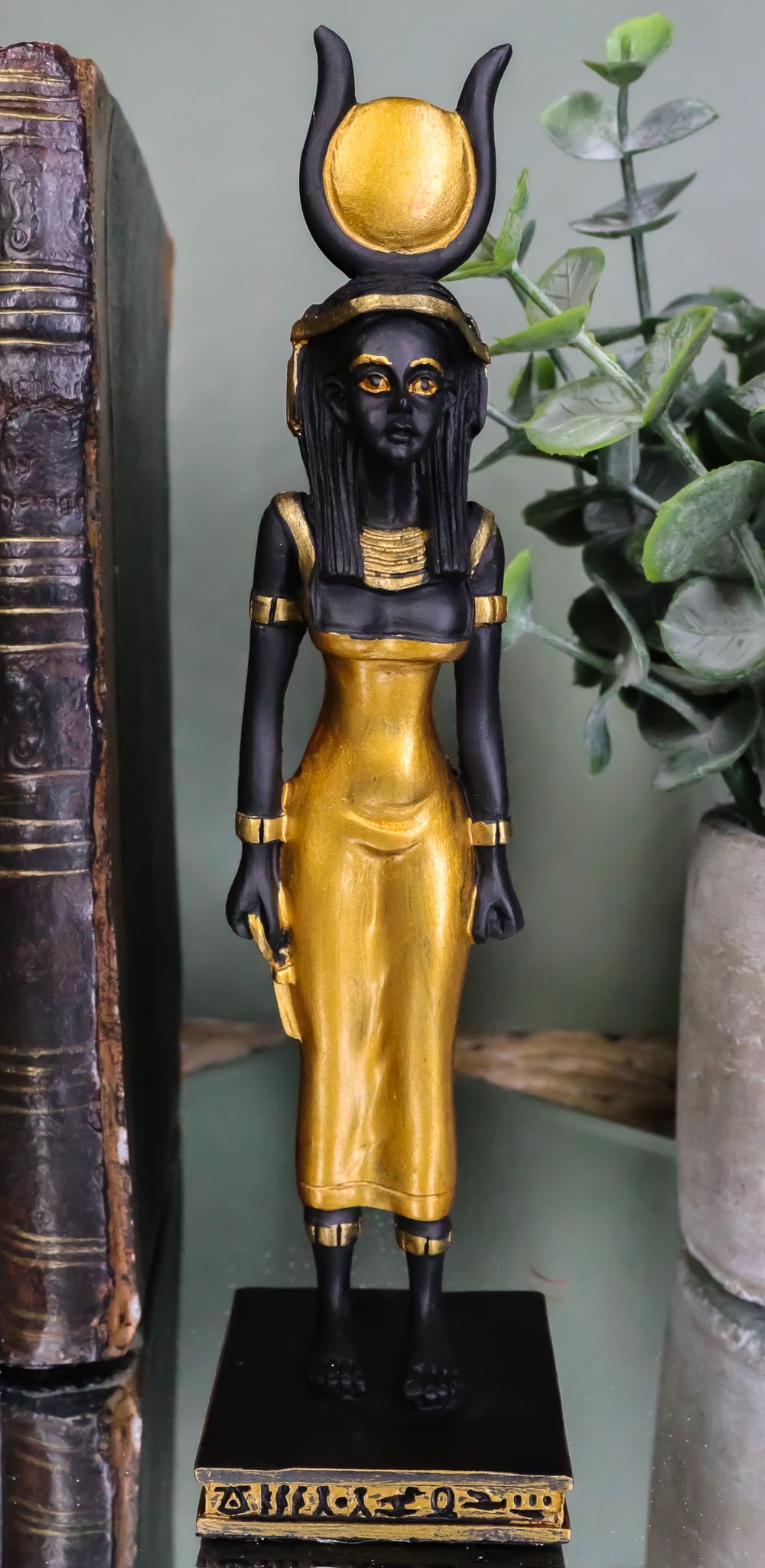 Egyptian Standing Goddess Of Magic And Healing Ra Isis With Sun Disc ...