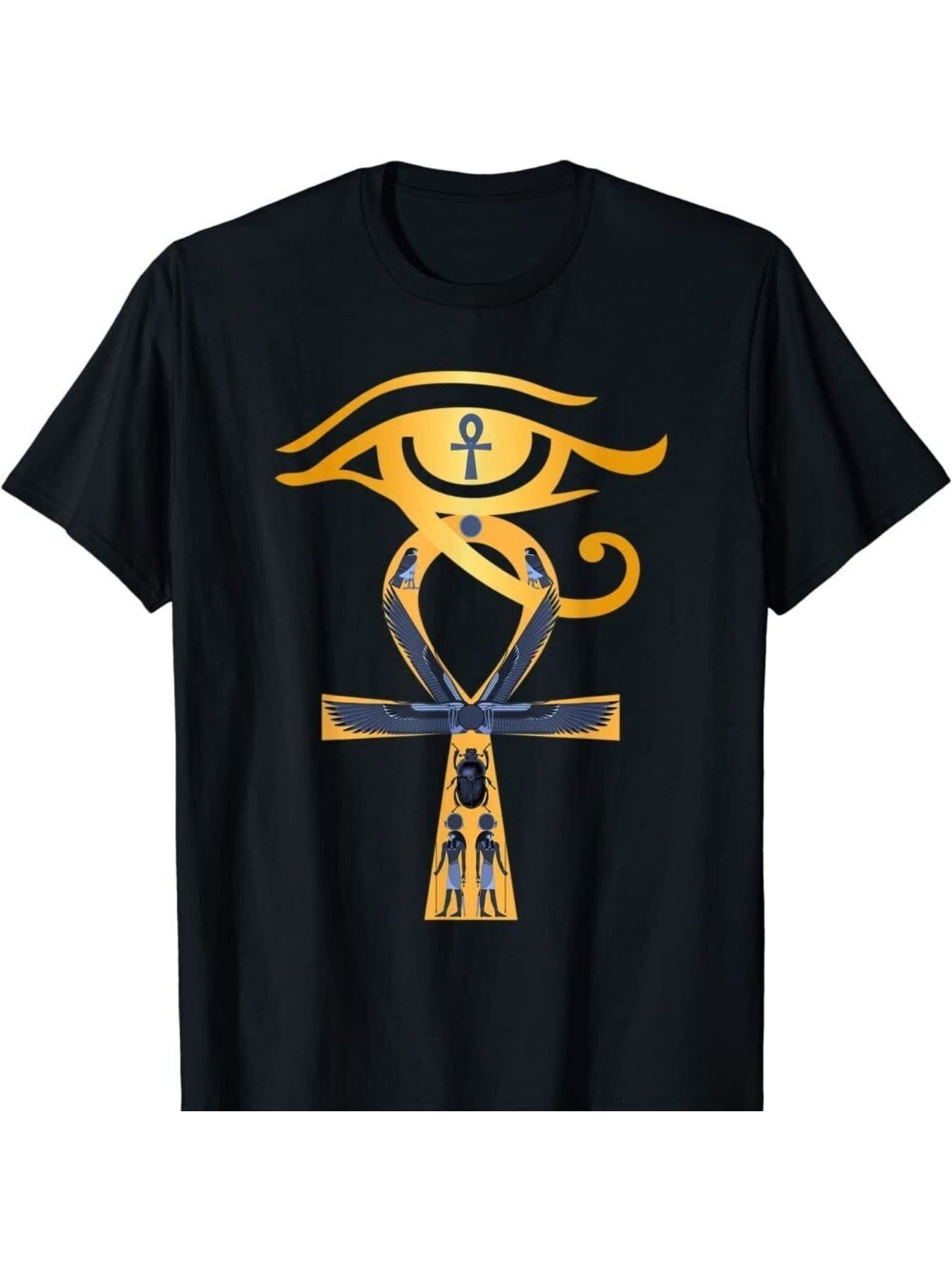 [Egyptian Symbol Tee] Ancient Egypt God Eye of Horus Ankh T-Shirt - Limited Edition Egyptian ...