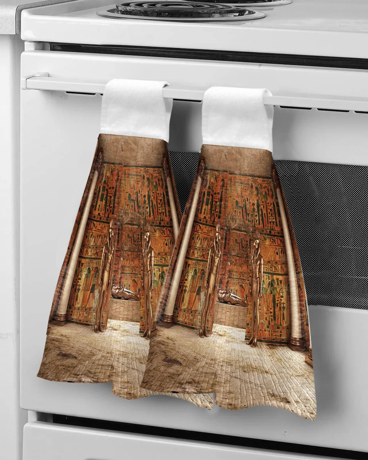 Egyptian Symbols Hanging Kitchen Hands Towels Quick Dry Microfiber ...