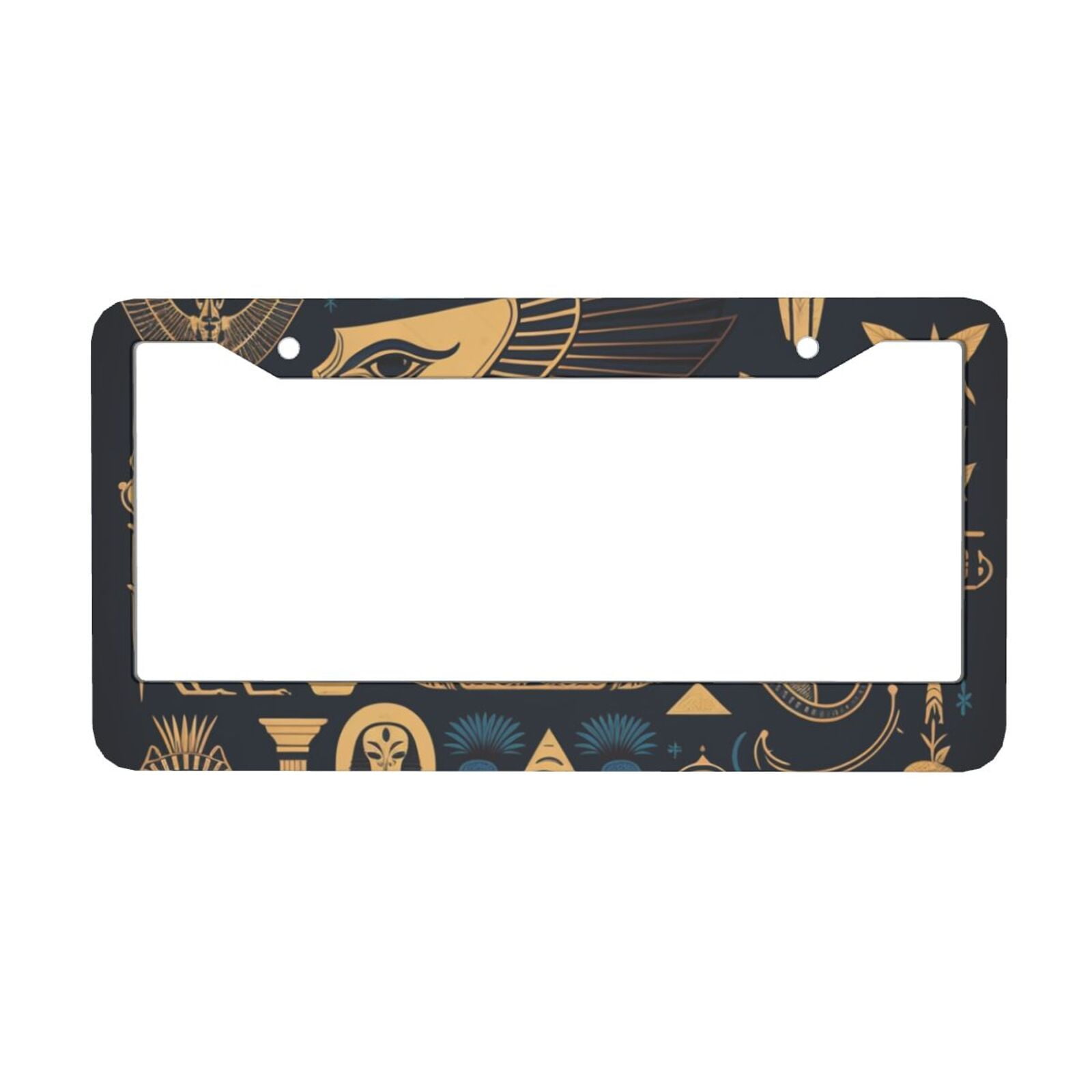 Egyptian Symbols Hieroglyphs Mascots Vintage Aluminum Car License Plate ...