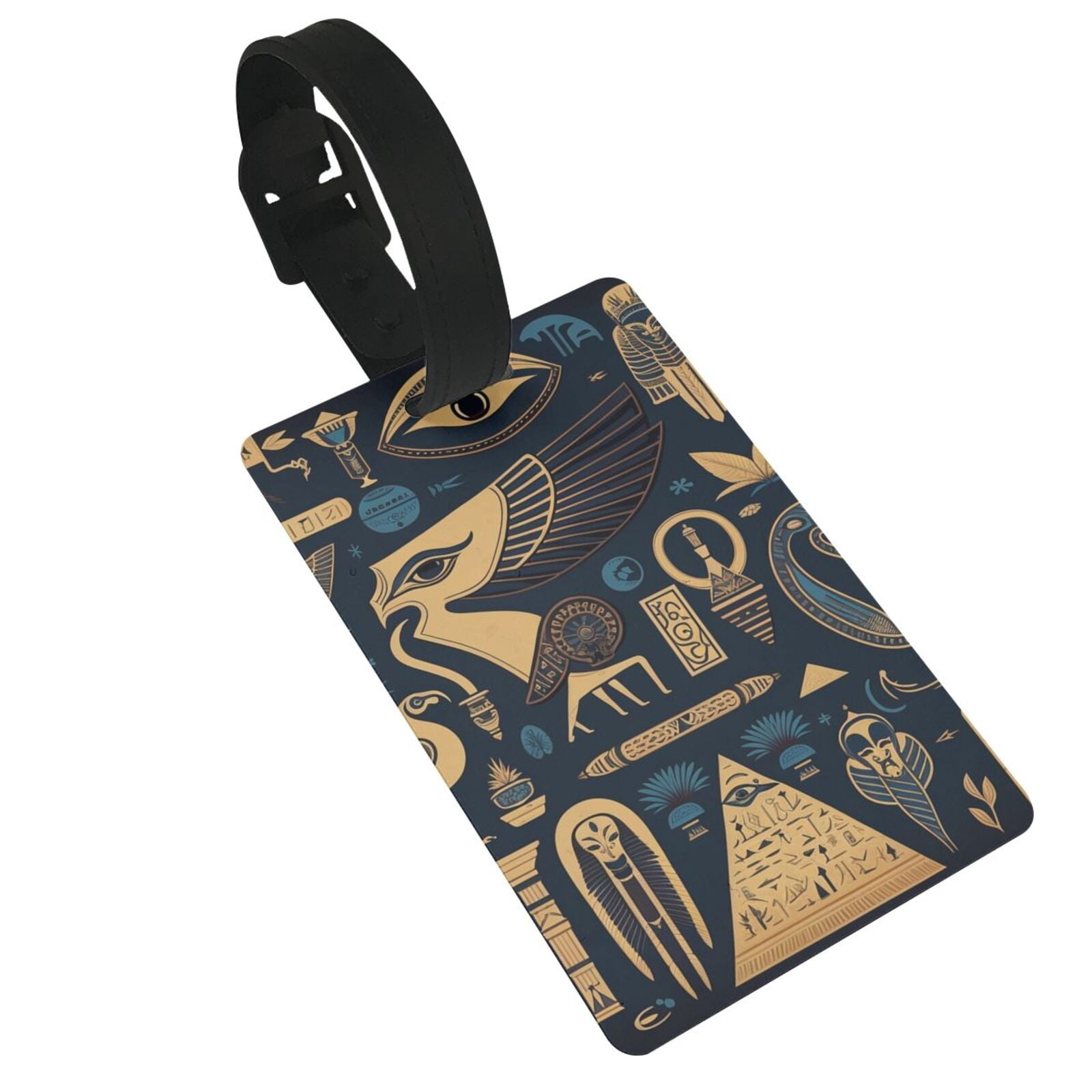 Egyptian Symbols Hieroglyphs Mascots Vintage Luggage Tags Suitcases ID ...