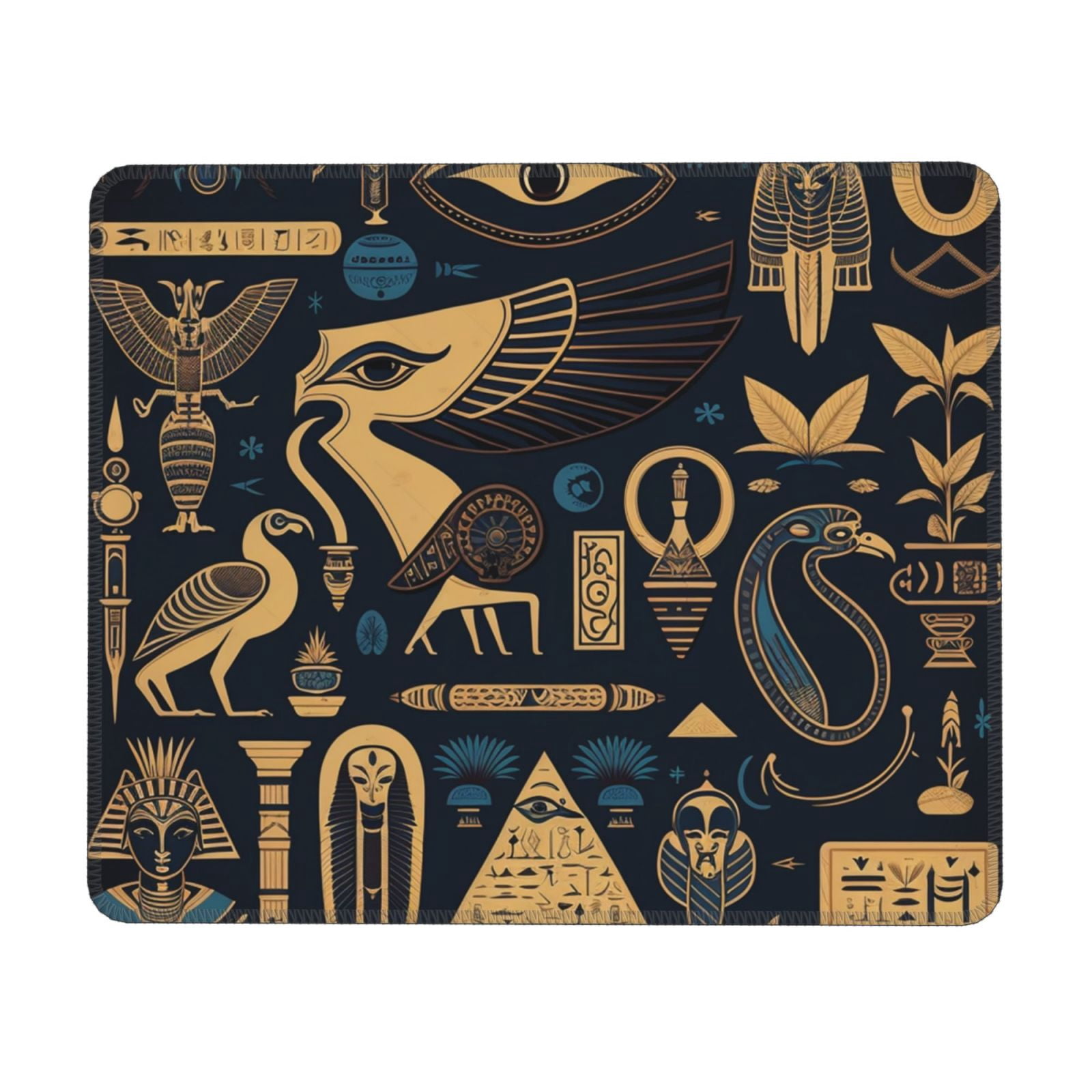 Egyptian Symbols Hieroglyphs Mascots Vintage Mouse Pad Non-Slip Rubber ...