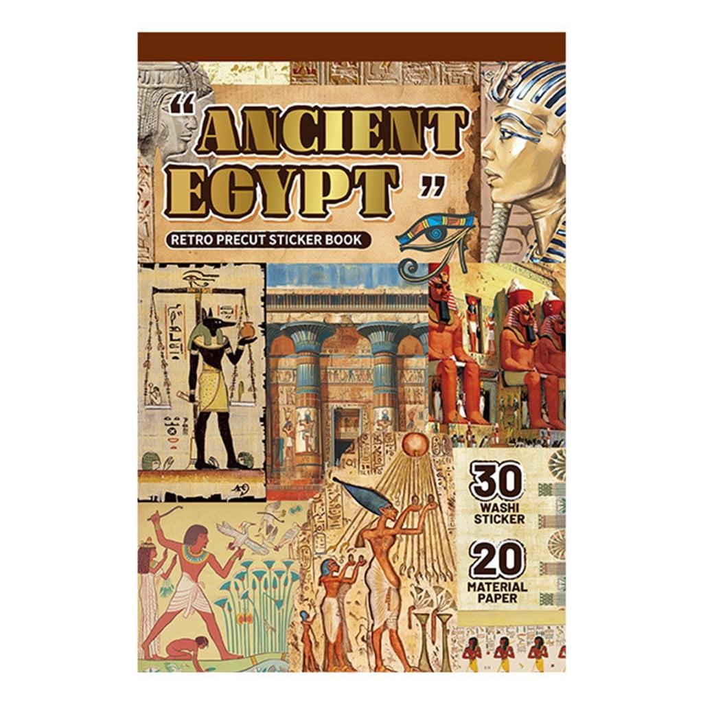 Egyptian Themed Scrapbooking Paper Die Cut Adhesive Journal Decorative ...