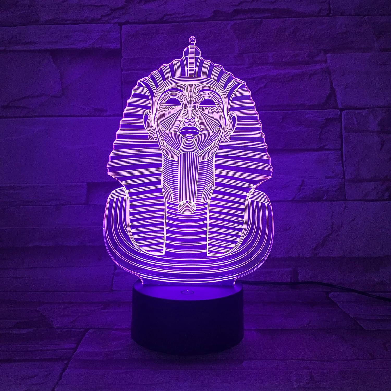 Egyptian Toys 3D Illusion Night Light Lamp, Creative RGB Led Lamps ...