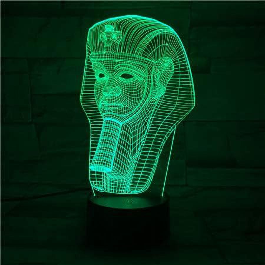 Egyptian Toys 3D Illusion Night Light Lamp, Creative RGB Led Lamps ...