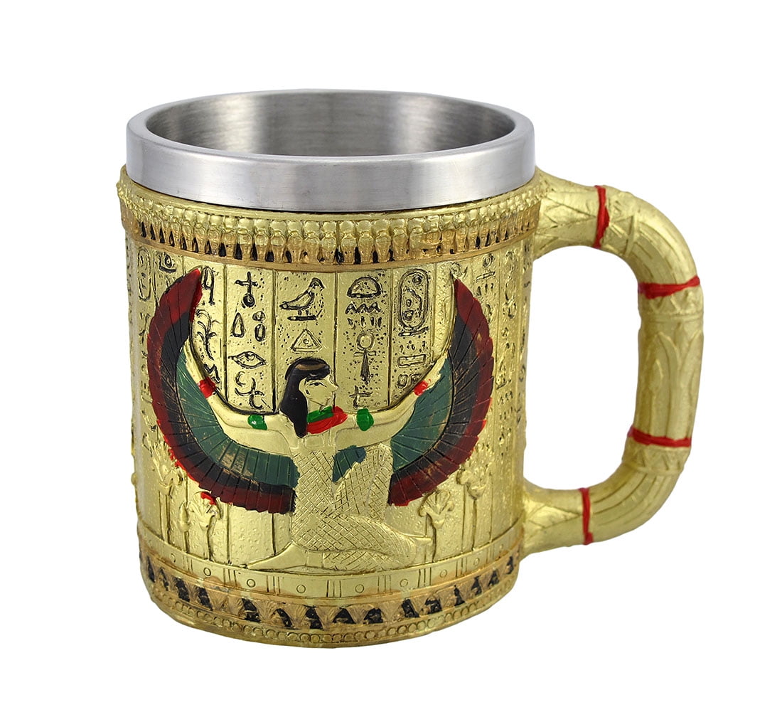 Egyptian Winged Isis Golden Coffee Mug 12 oz. - Walmart.com