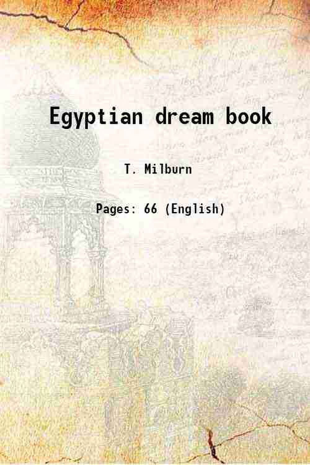 Egyptian dream book 1919 [Hardcover] - Walmart.com