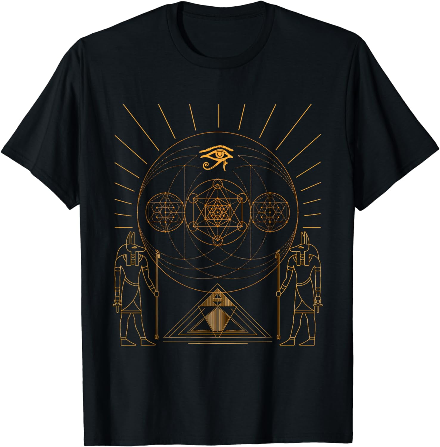 Egyptology Anubis Pyramids Symbol Kemetic Egyptian T-Shirt - Walmart.com