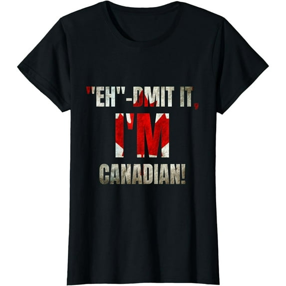 Eh Canada Flag Maple Leaf Canadian Vintage Canada Day T-Shirt - Walmart.com