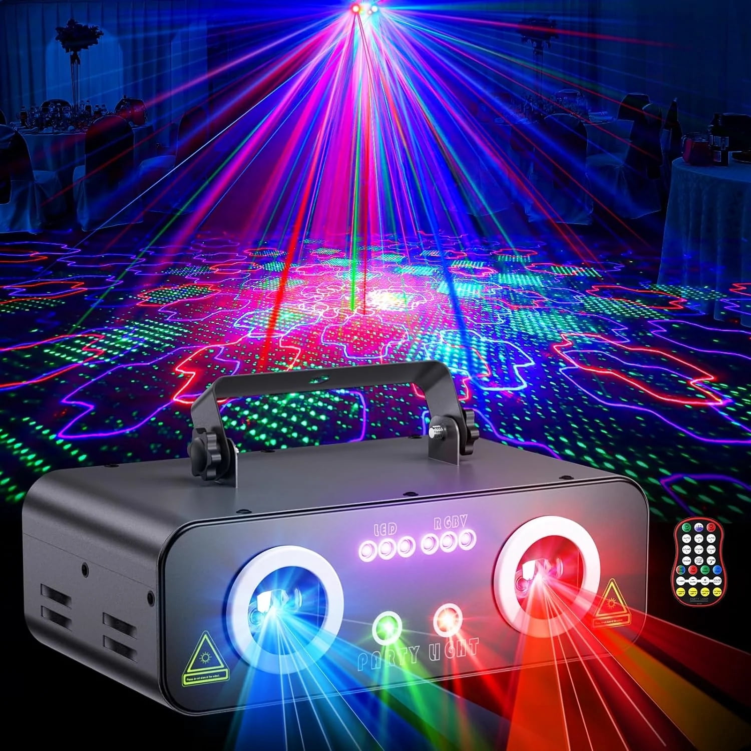 Ehaho L2800 3D DJ Laser Party Lights 5 in 1 - Walmart.com