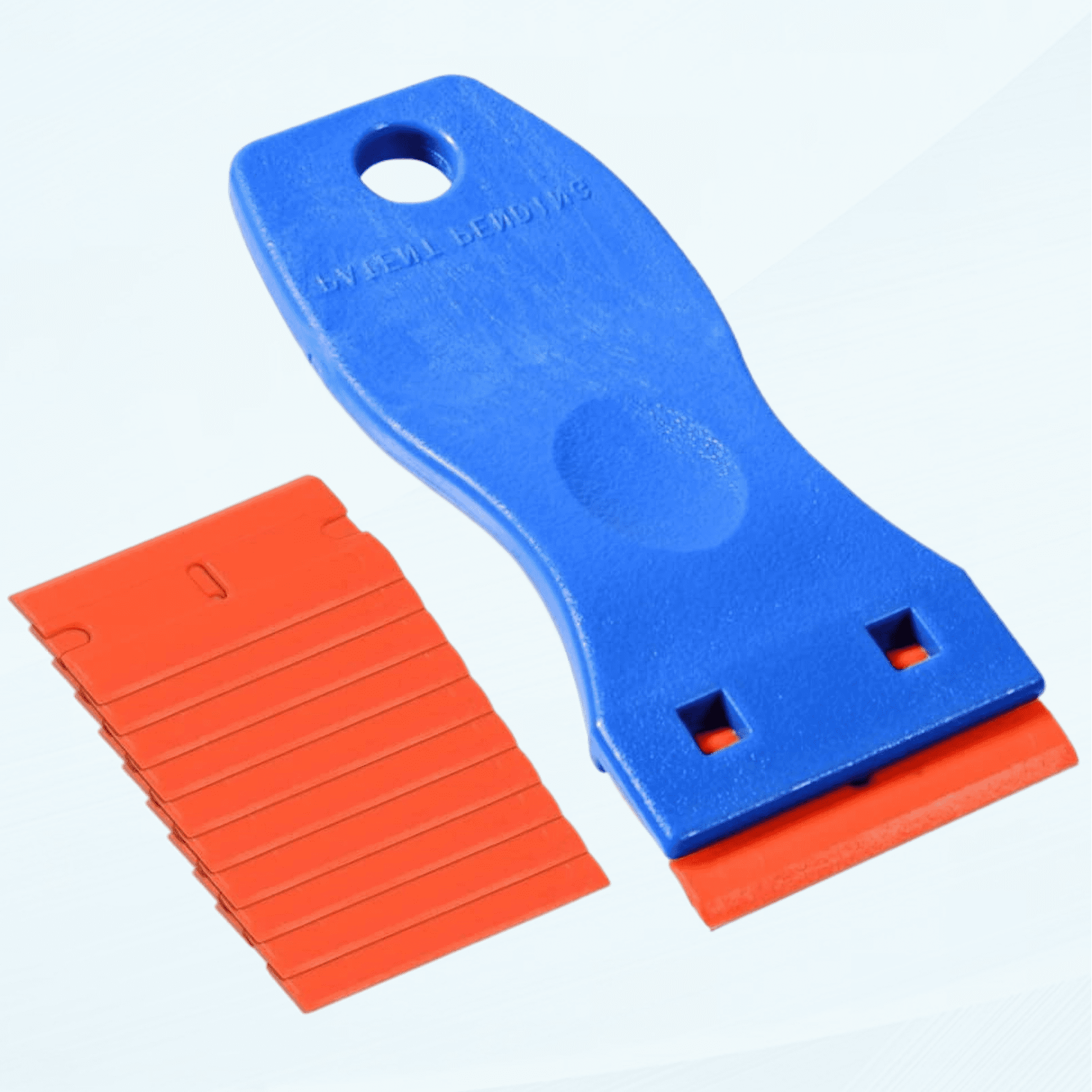 Ehdis Plastic Razor Scraper with Double Edged Blades, Blue Color ...