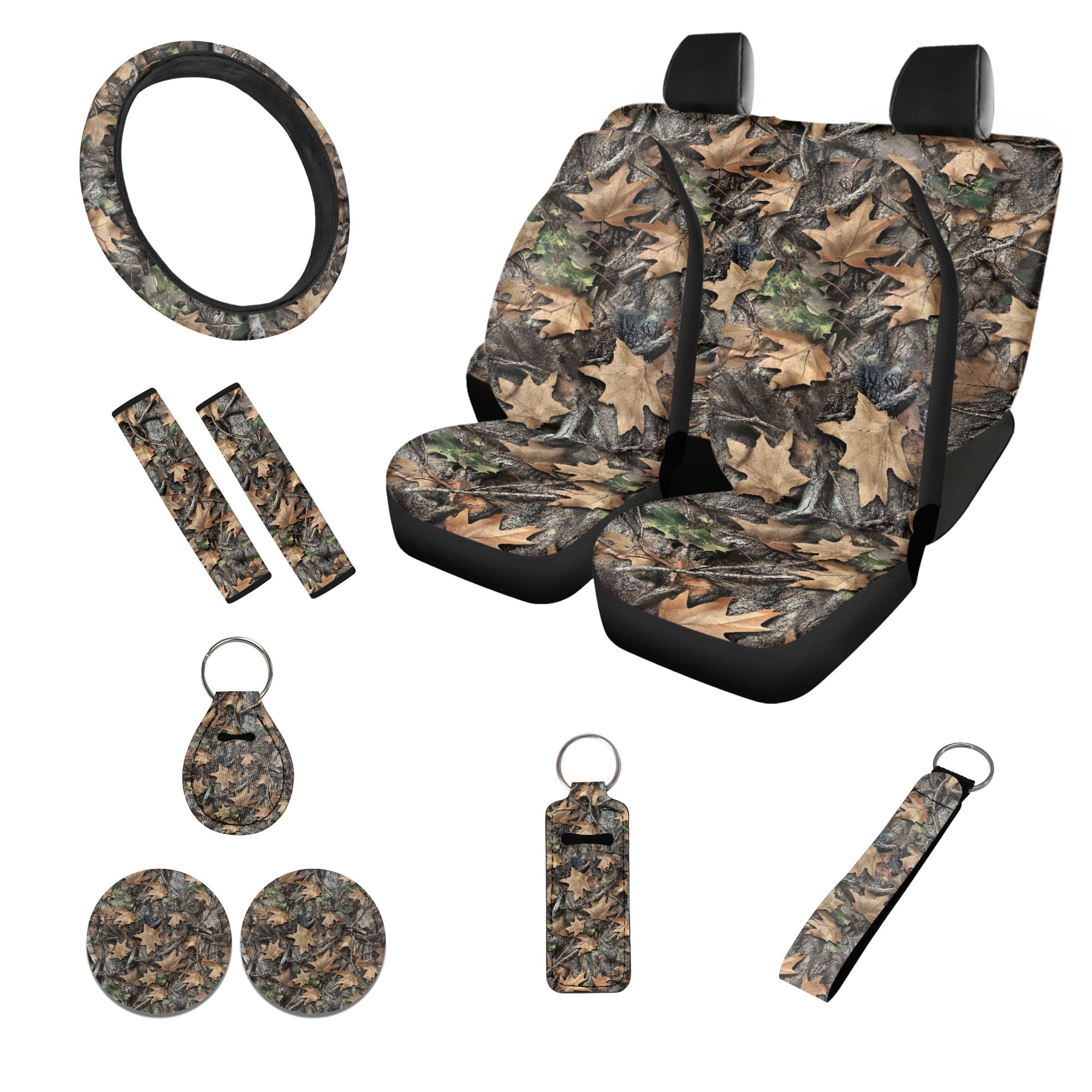 Eheartsgir Hunting Camouflage Pattern 12 Pieces Cars Seat Covers Sets ...
