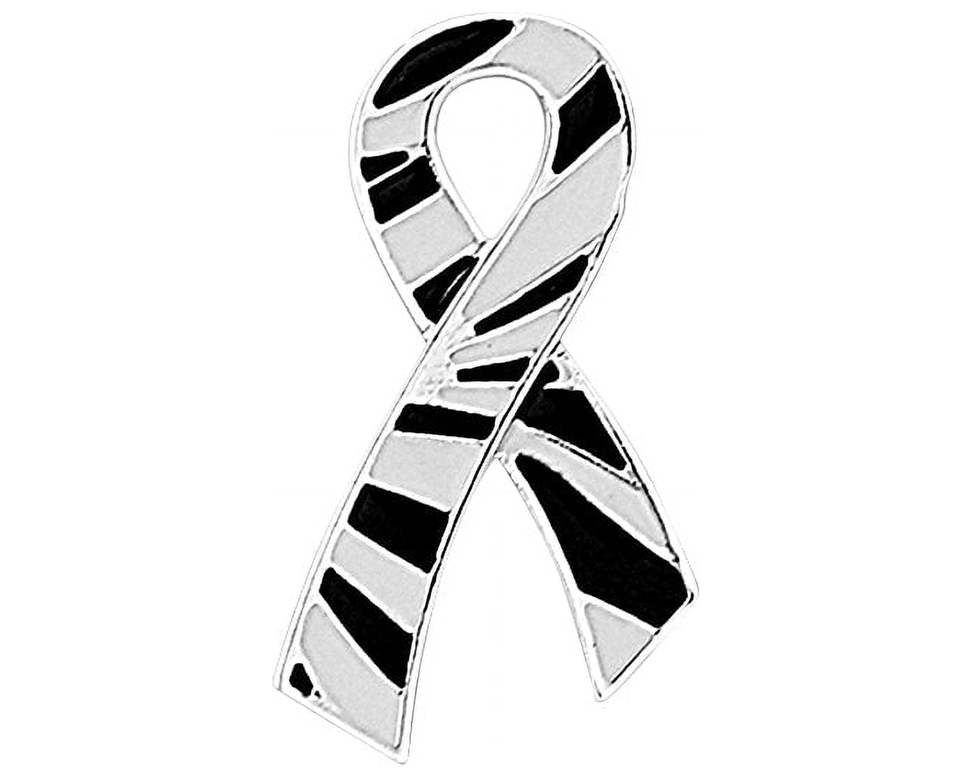 Ehlers Danlos Syndrome (EDS, hEDS) Zebra Ribbon Pins - Walmart.com
